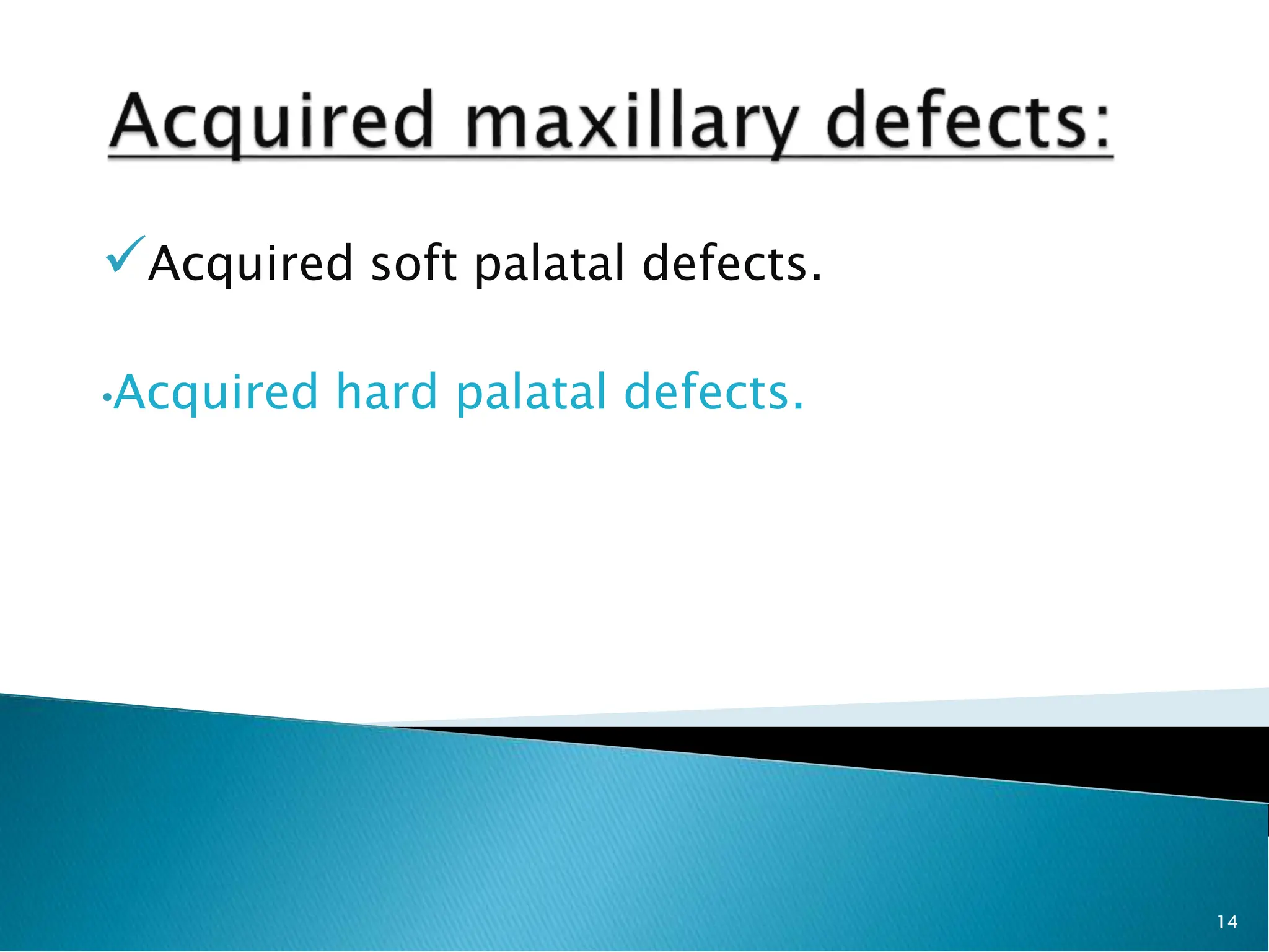 Acquired maxillary defects copy removeable | PPT