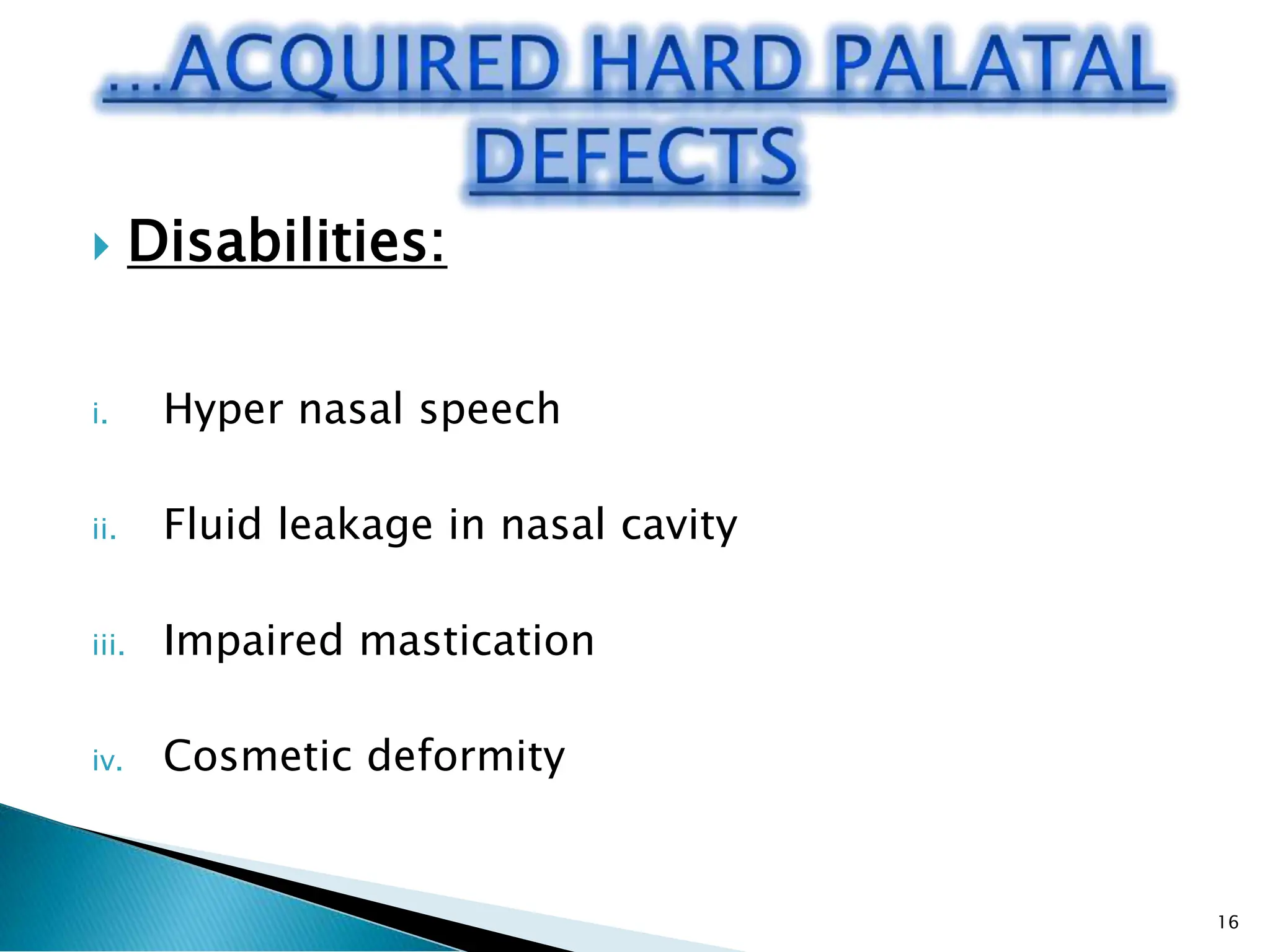 Acquired maxillary defects copy removeable | PPT