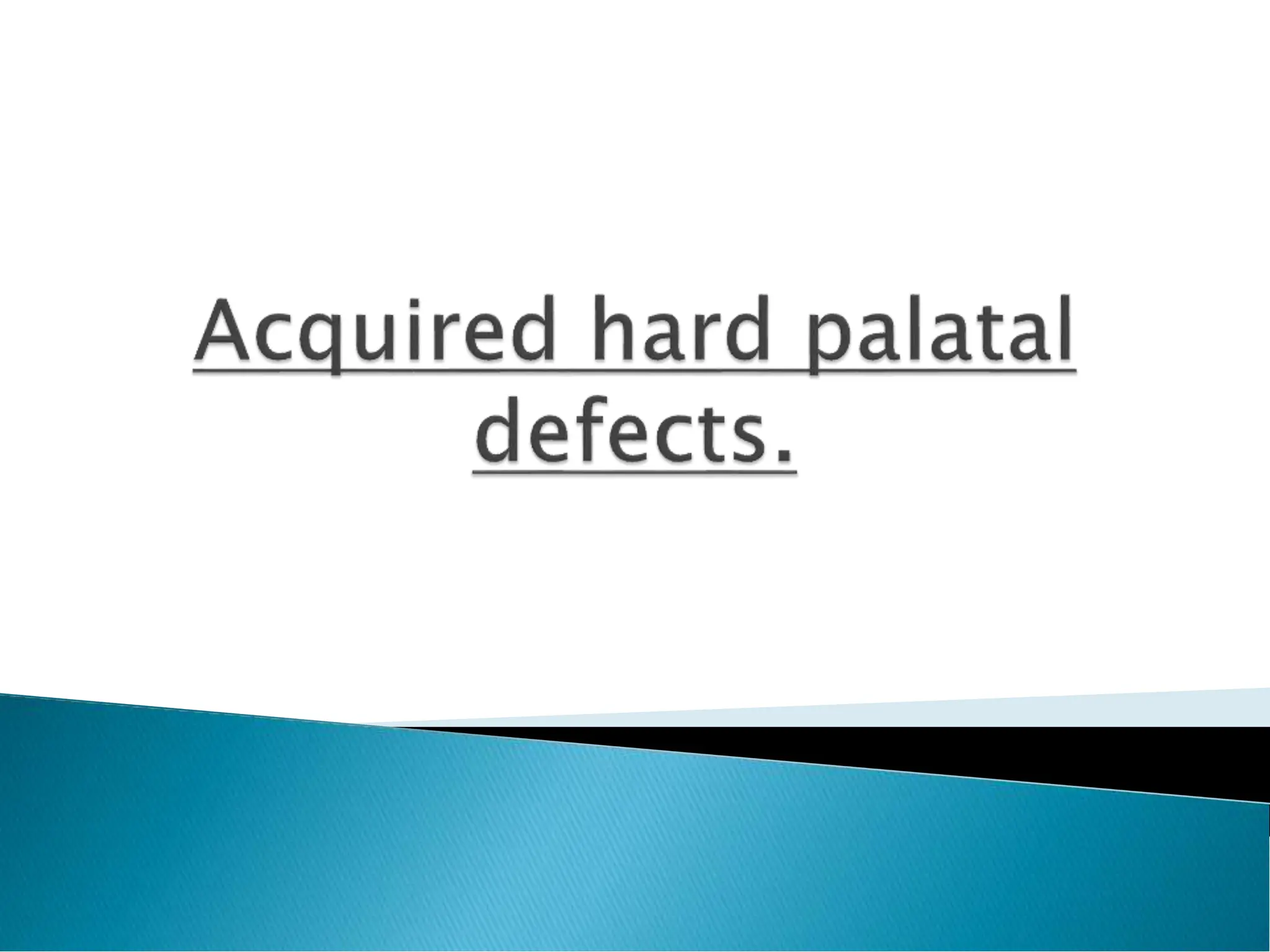 Acquired maxillary defects copy removeable | PPT