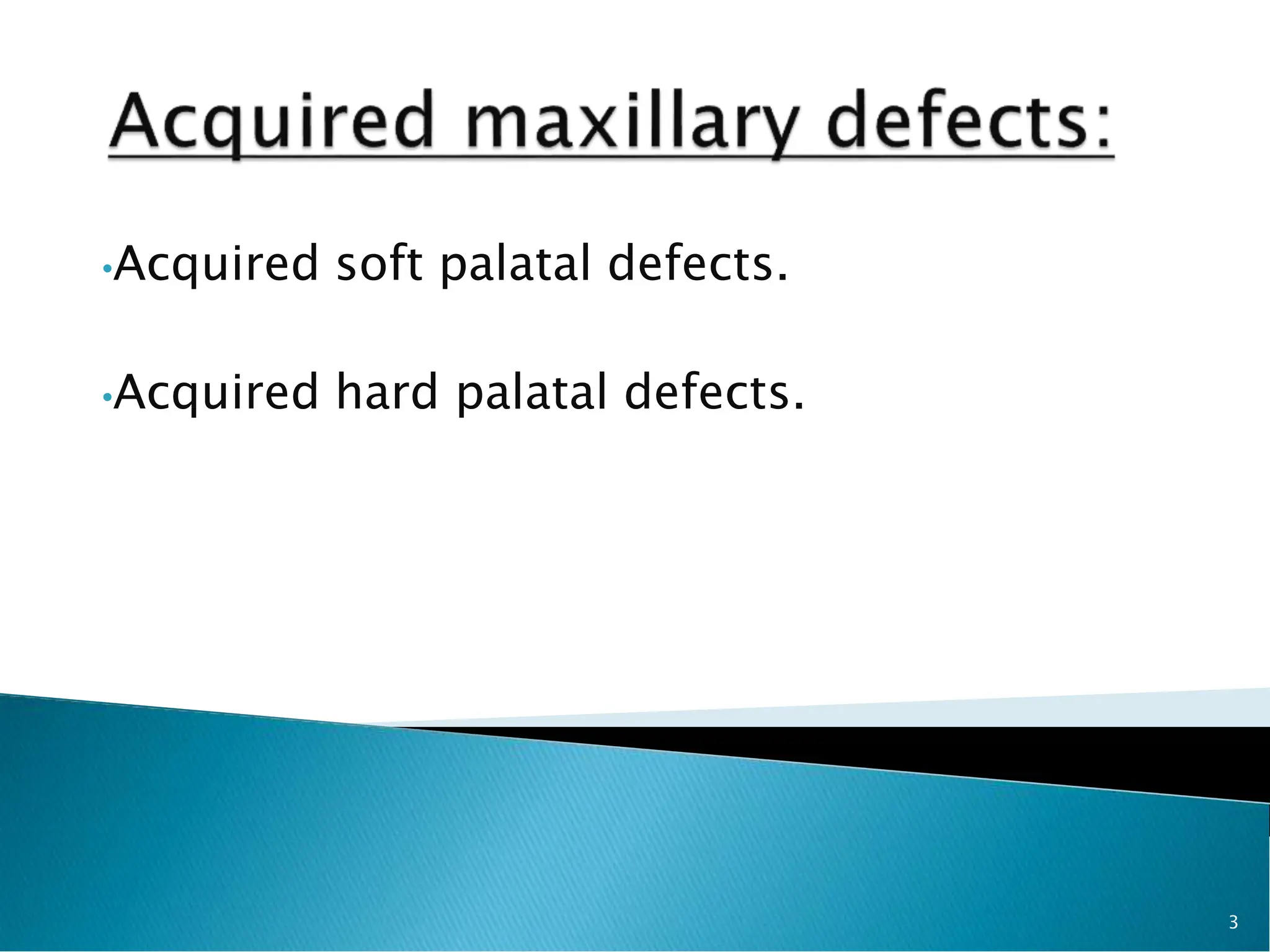 Acquired maxillary defects copy removeable | PPT