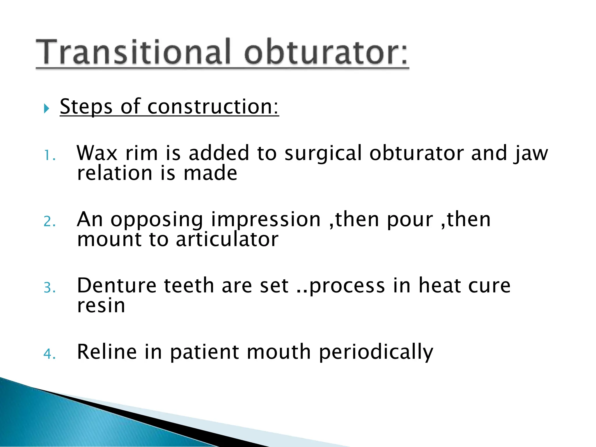 Acquired maxillary defects copy removeable | PPT