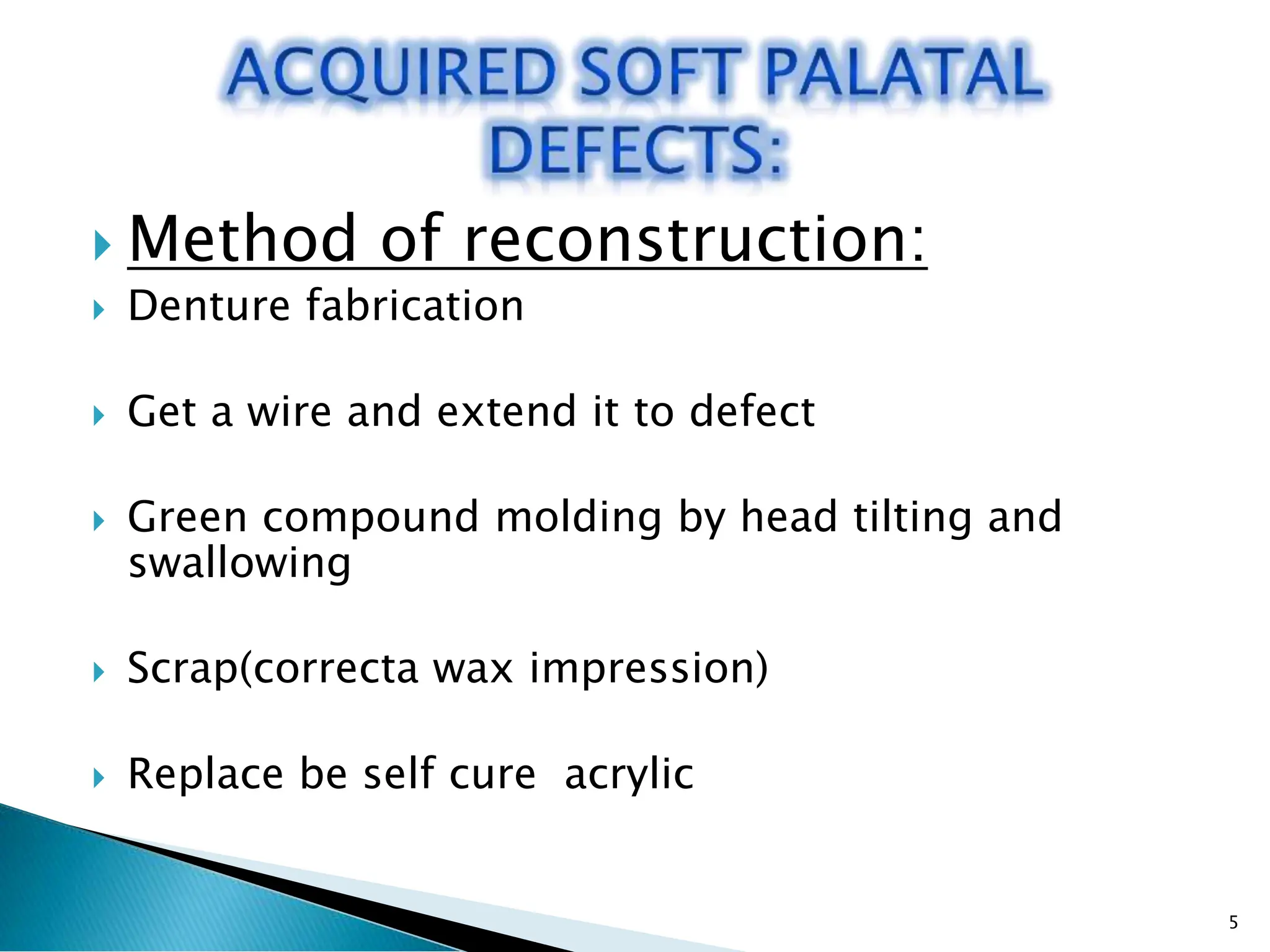 Acquired maxillary defects copy removeable | PPT