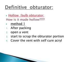 Acquired maxillary defects copy removeable | PDF