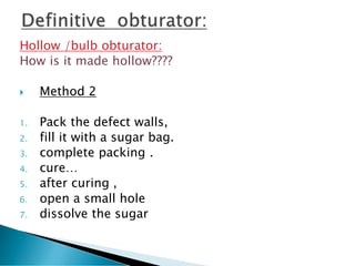 Acquired maxillary defects copy removeable | PPT