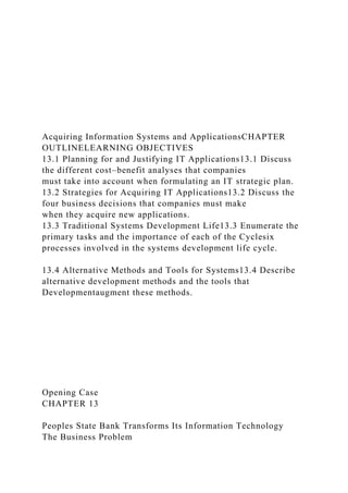 Acquiring Information Systems and ApplicationsCHAPTER .docx