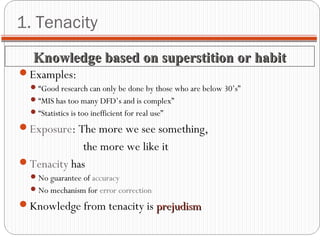Acquiring knowledge 1 | PPT