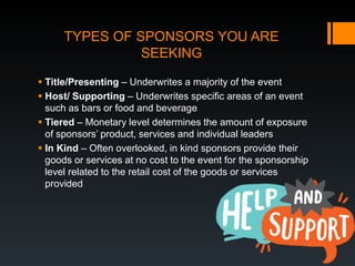 Acquiring Sponsorship & Endorsements by Tasha - Gaye Davis | PPT