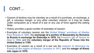 Acquisition and loss of territory | PPTX