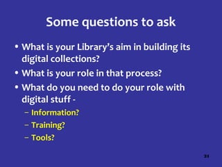 Acquisition & management of digital collections at the Library of ...