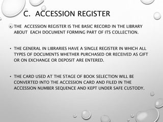 Acquisition of books | PPTX