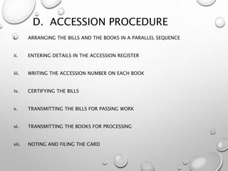 Acquisition of books | PPTX