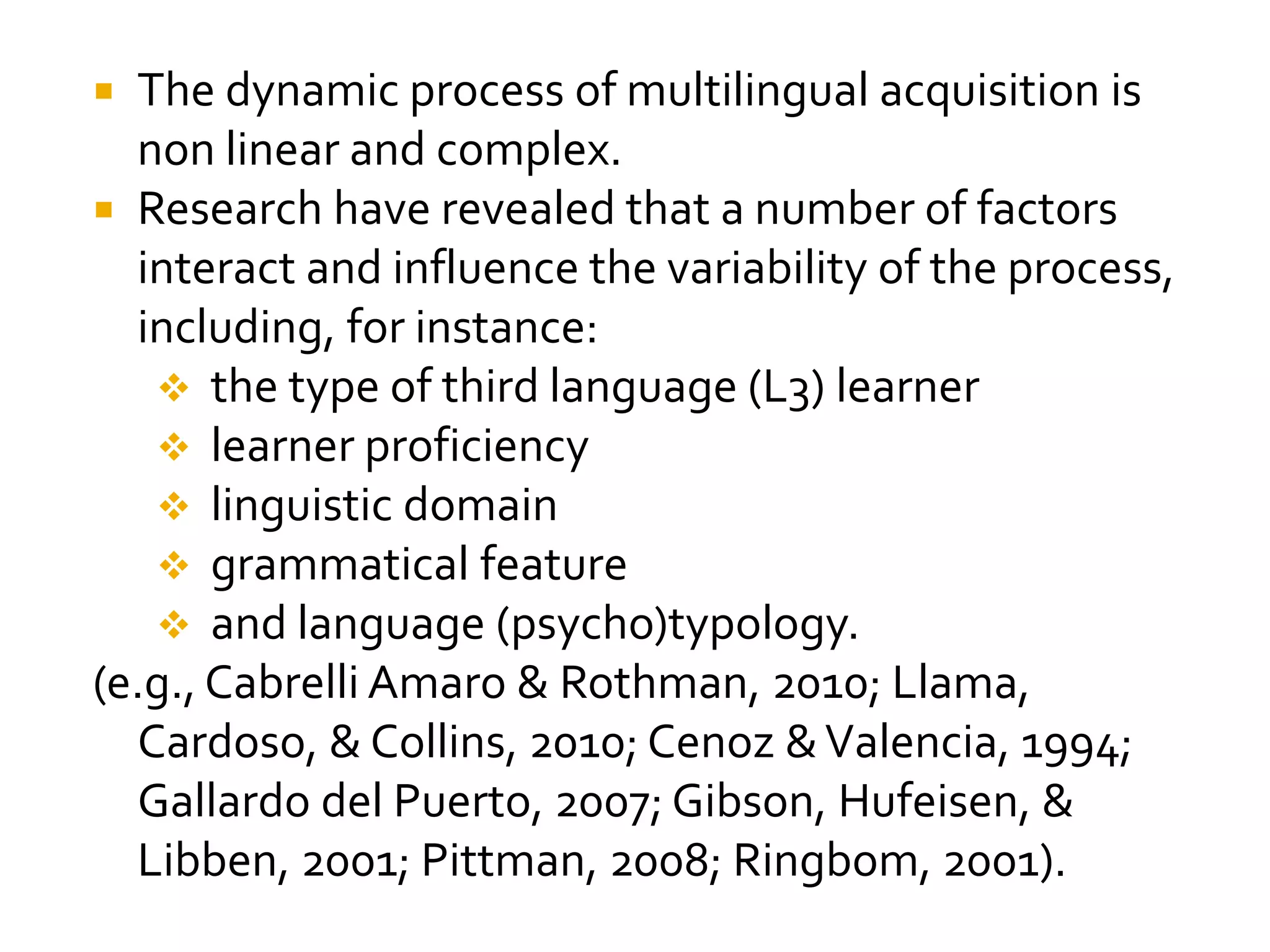Acquisition of multilingualism | PPTX