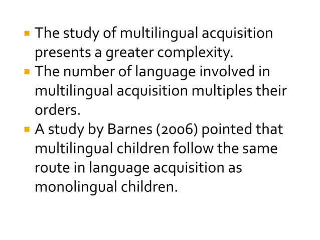 Acquisition of multilingualism | PPTX