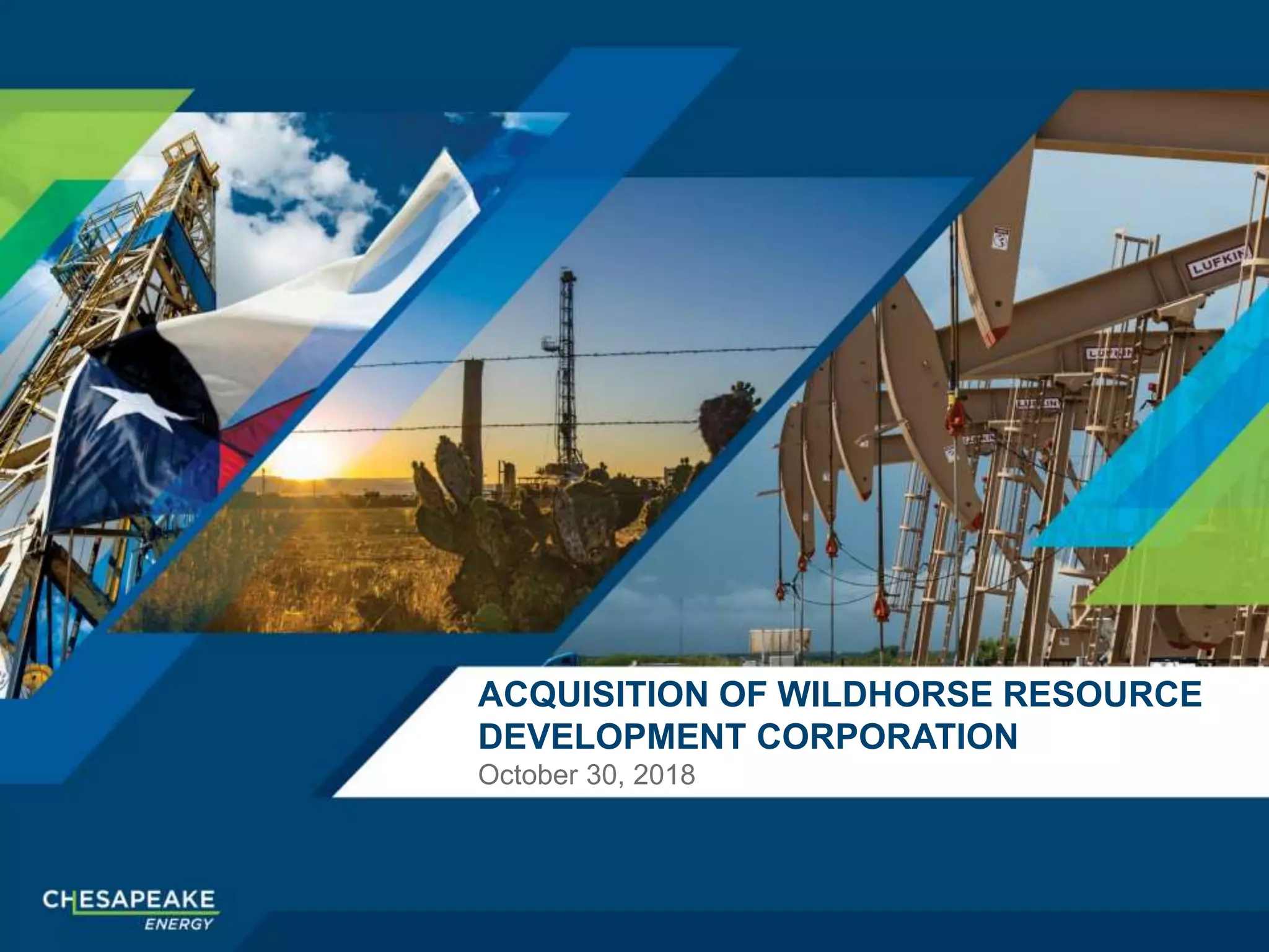 Acquisition of WildHorse Resource Development Corporation | PPTX