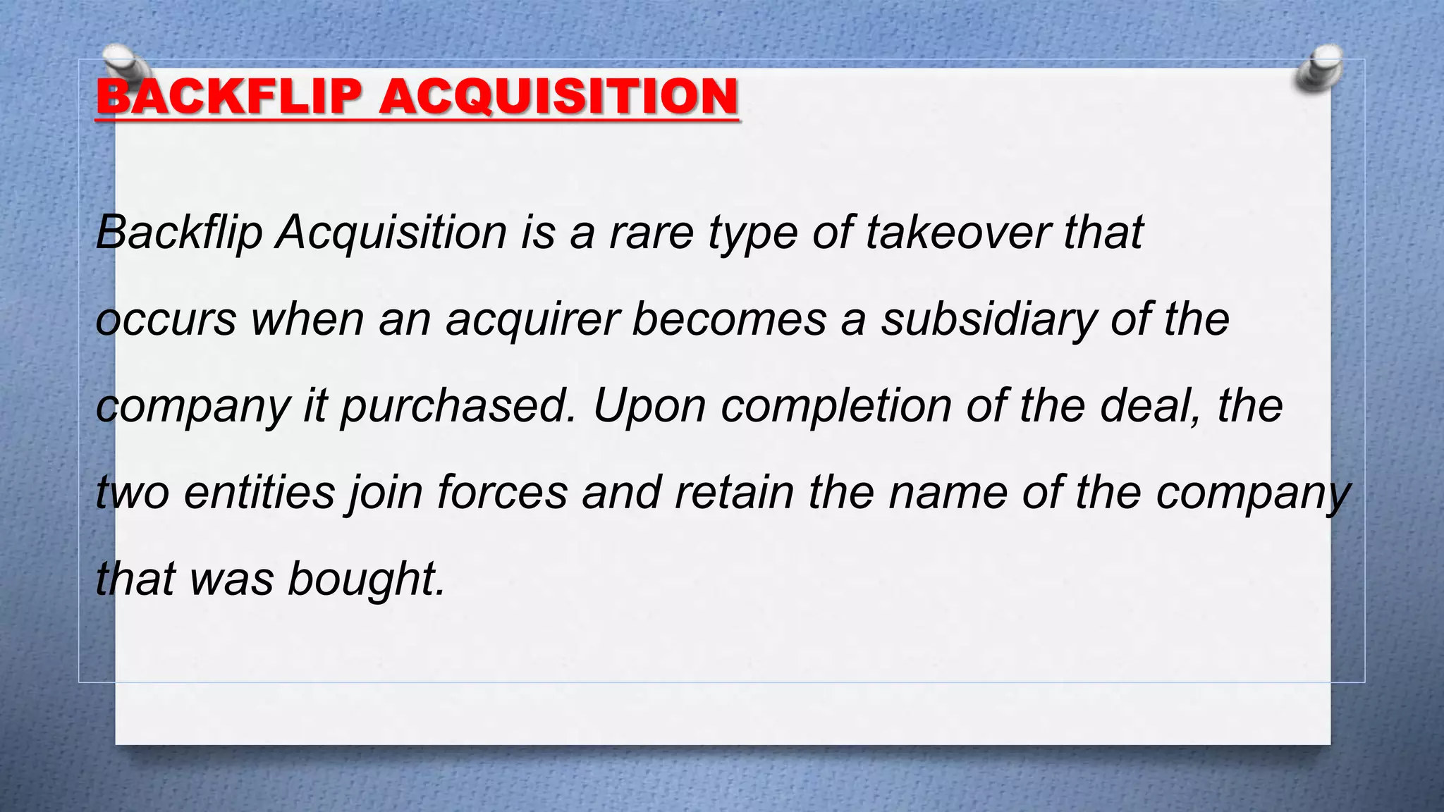 Acquisition and merger with example | PPT