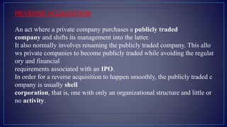 Acquisition and merger with example | PPT