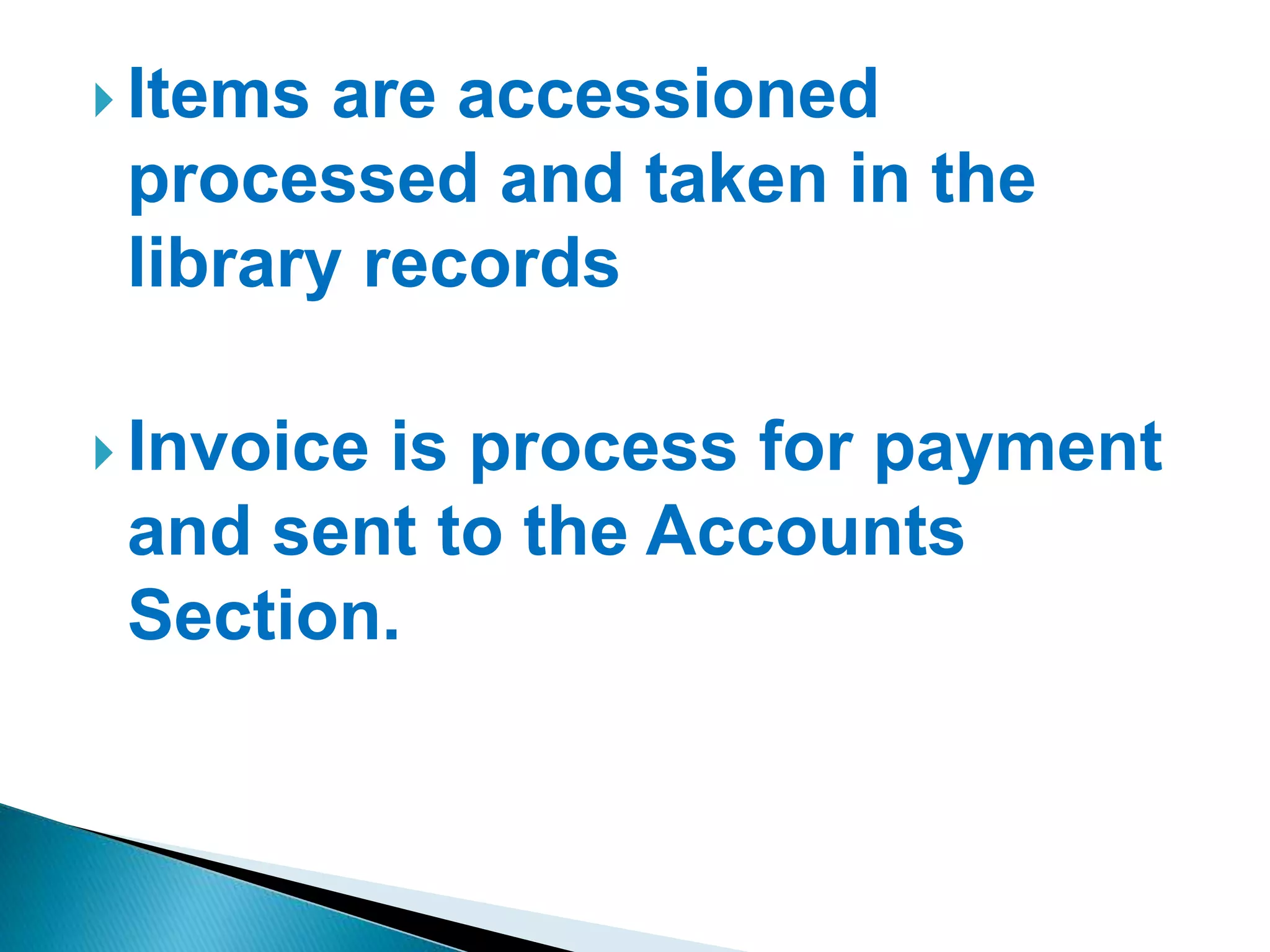 Acquisition procedures for journals and databases | PPTX