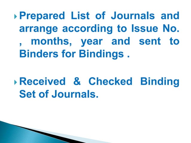 Acquisition procedures for journals and databases | PPTX