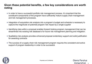 Acquisition Risk Analysis | PPTX