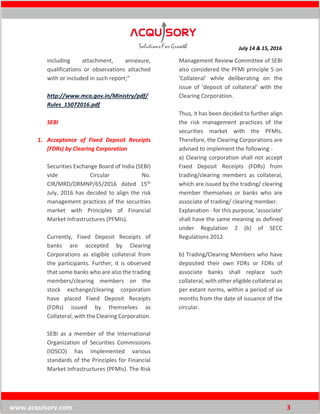 Acquisory news bytes 14 and 15 july 2016 | PDF | Stocks and Bonds ...