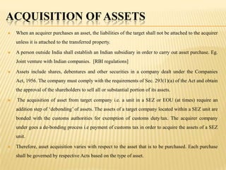 Acquisition of shares & assets | PPTX