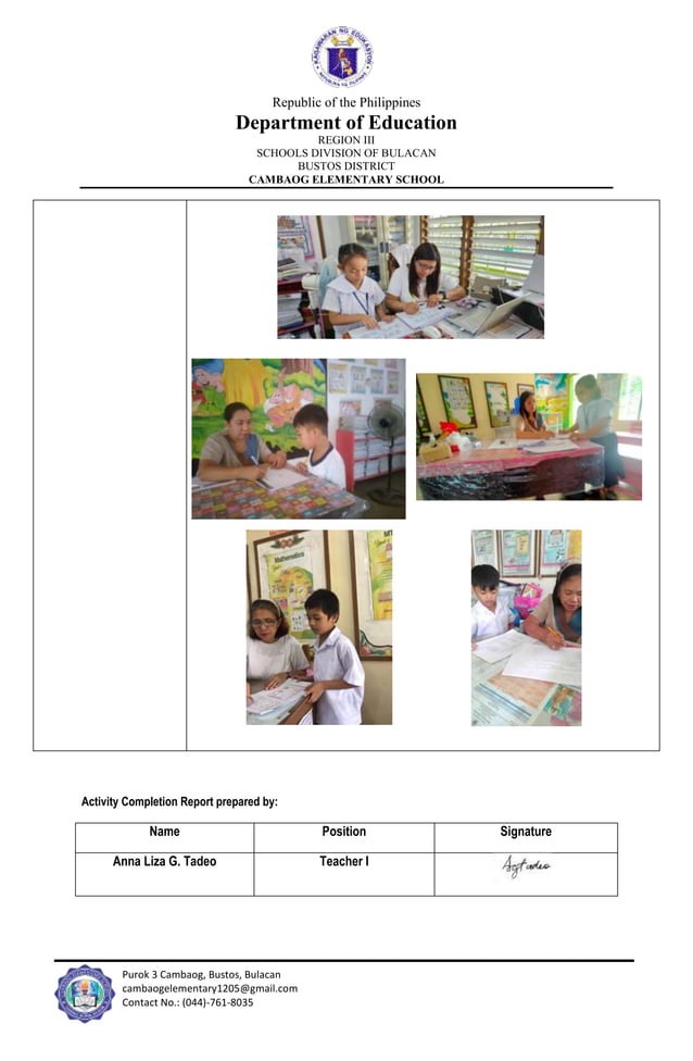 ACR-CRLA Assessment SY 2022-2023.docx | Educational Assessment | Education