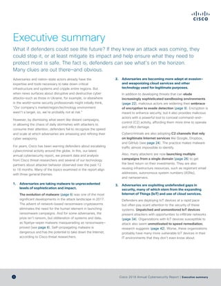 Cisco 2018, Annual Cybersecurity Report | PDF