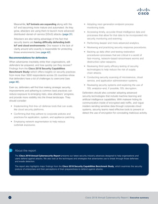Cisco 2018, Annual Cybersecurity Report | PDF