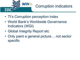 Presentation 2.1 Estimating corruption levels | PPT