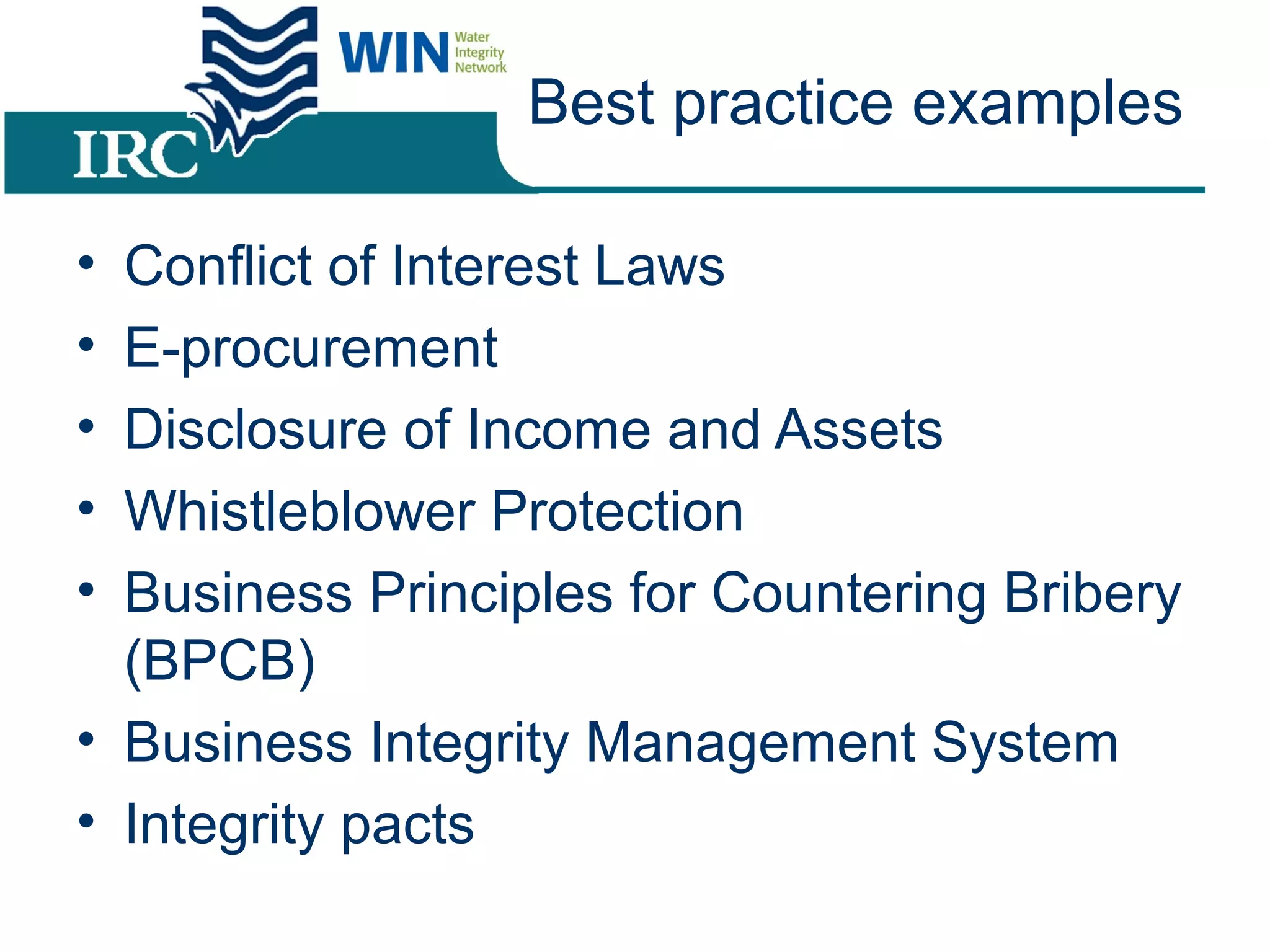 Presentation 4.2 Procurement and integrity pacts | PPT