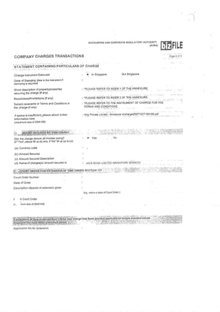 Acra: Biometrix Marketing Business Profile and 3 x Statements ...