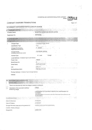 Acra: Biometrix Marketing Business Profile and 3 x Statements ...