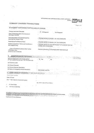 Acra: Biometrix Marketing Business Profile and 3 x Statements ...