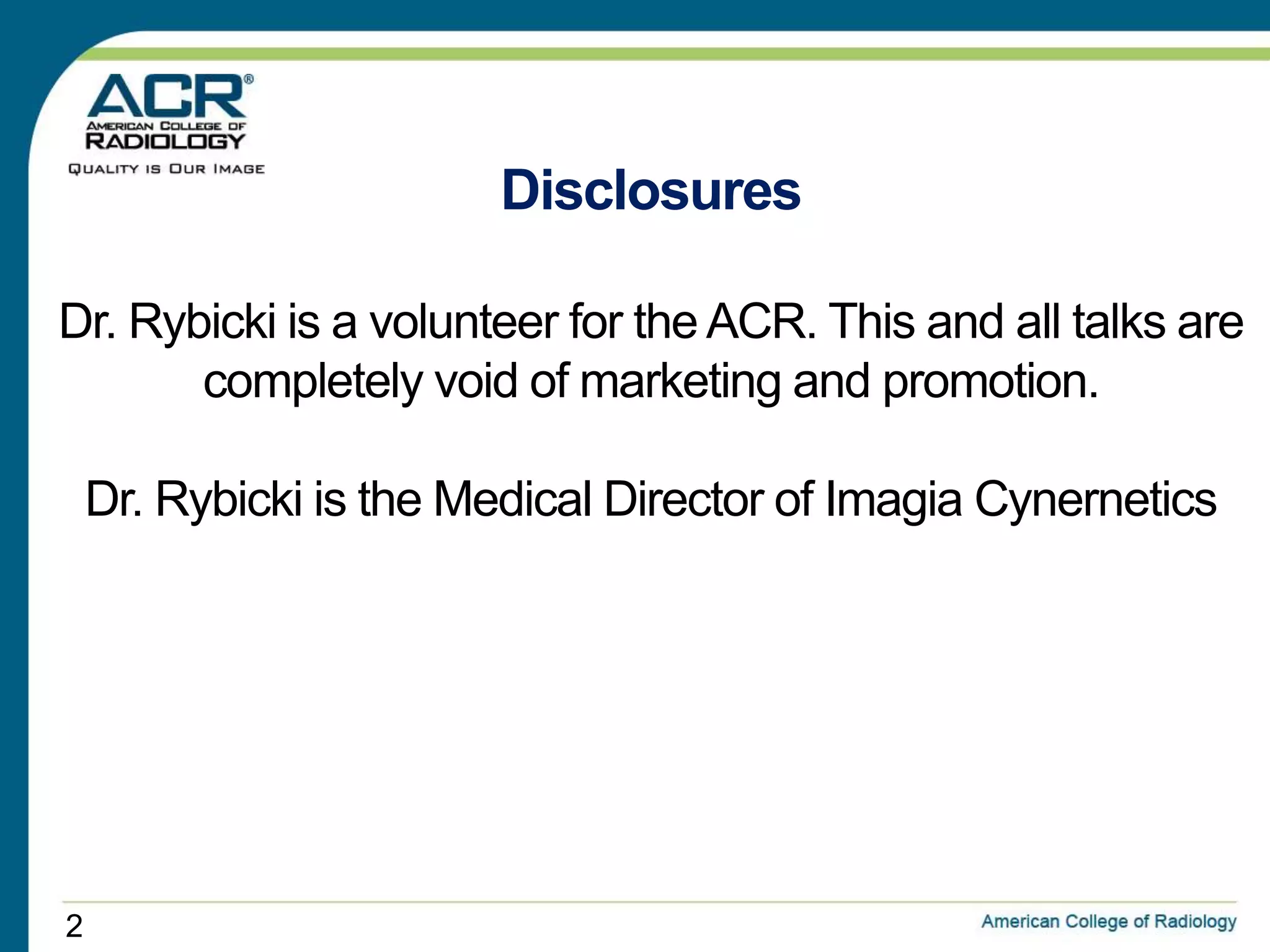 Radiology Appropriateness Criteria - American College of Radiology (ACR ...