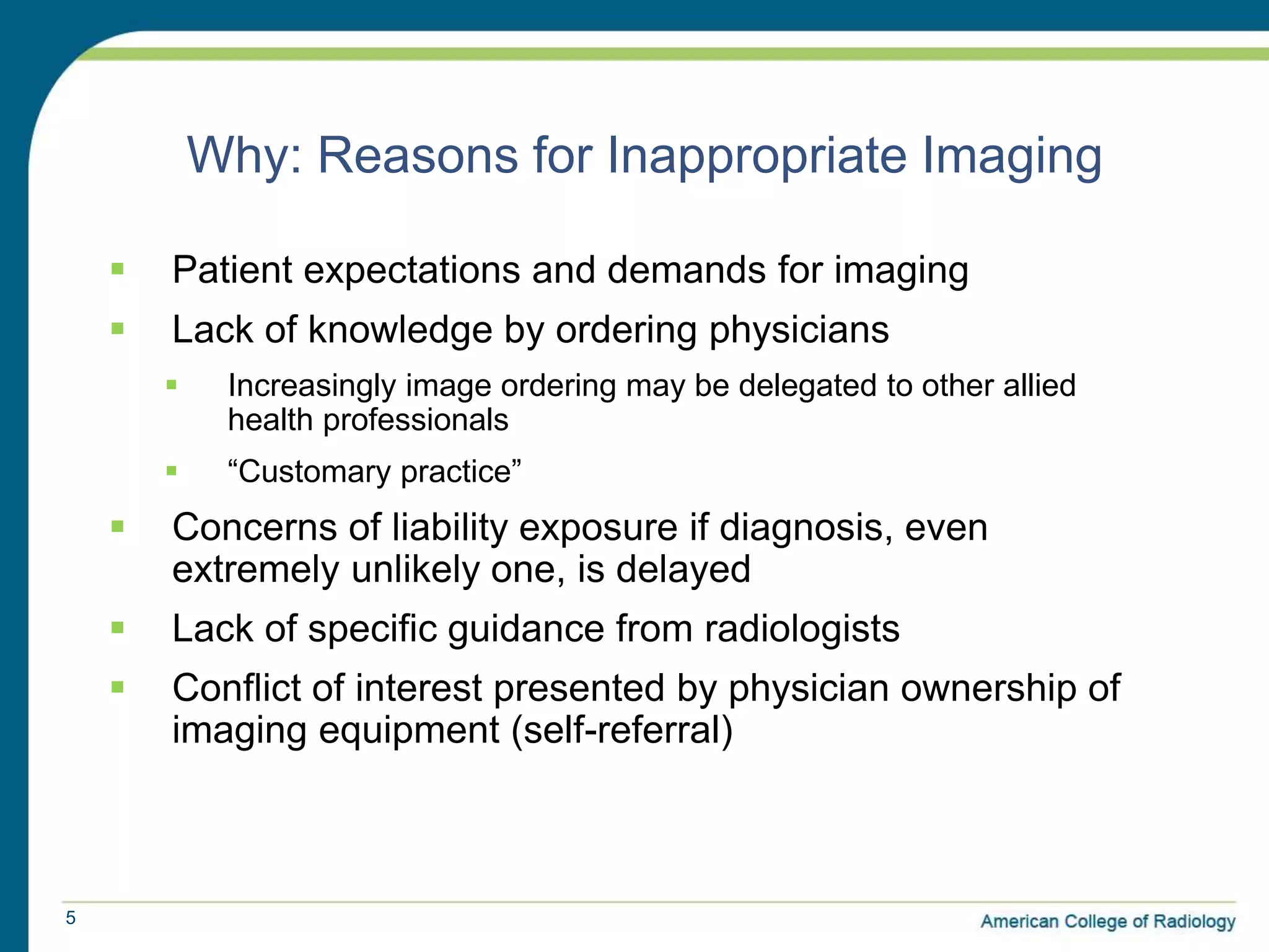 Radiology Appropriateness Criteria - American College of Radiology (ACR ...