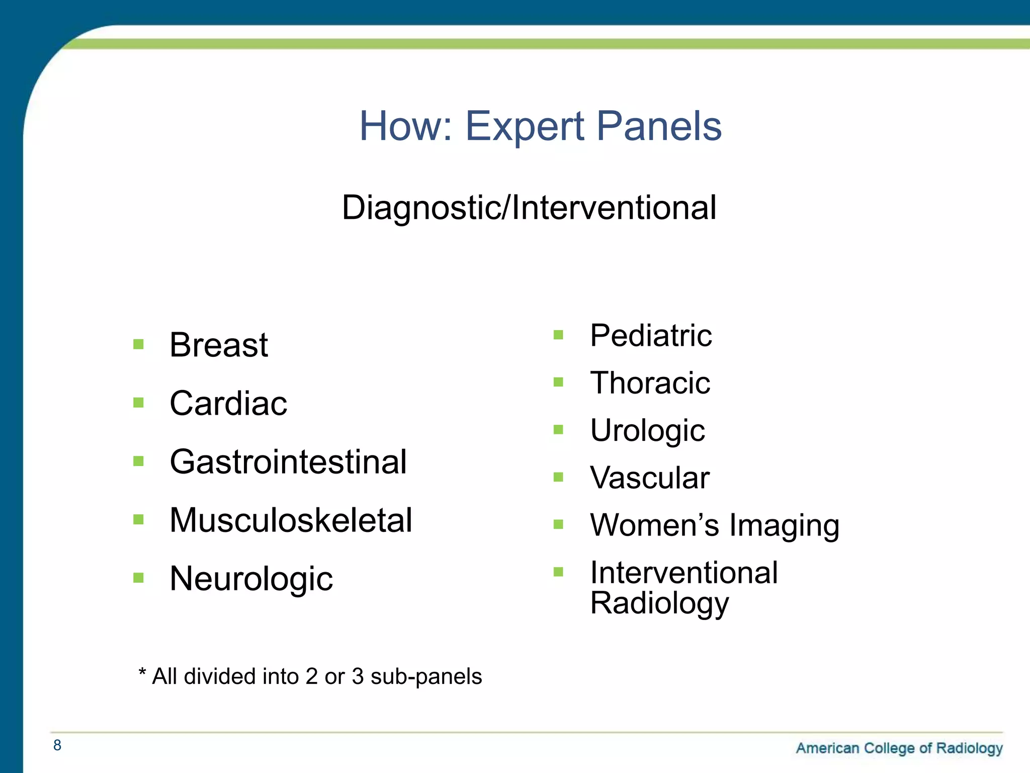 Radiology Appropriateness Criteria - American College of Radiology (ACR ...