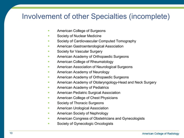 Radiology Appropriateness Criteria - American College of Radiology (ACR ...