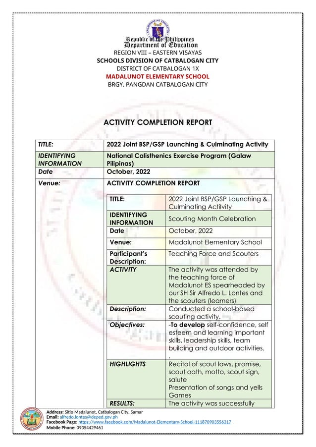 ACR 2022 For scouting Month Celebration. | DOCX
