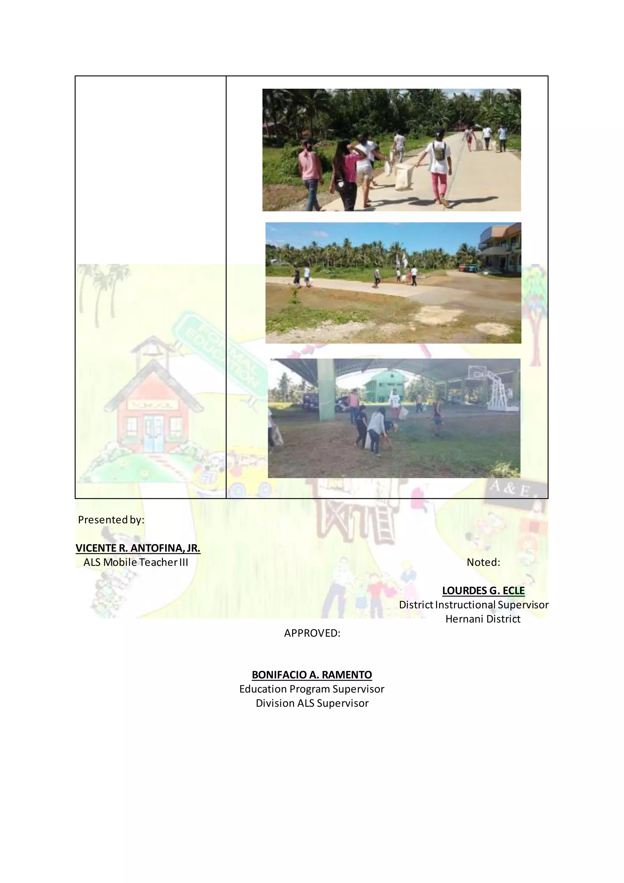 Clean Up Drive Activity Completion Report | DOCX