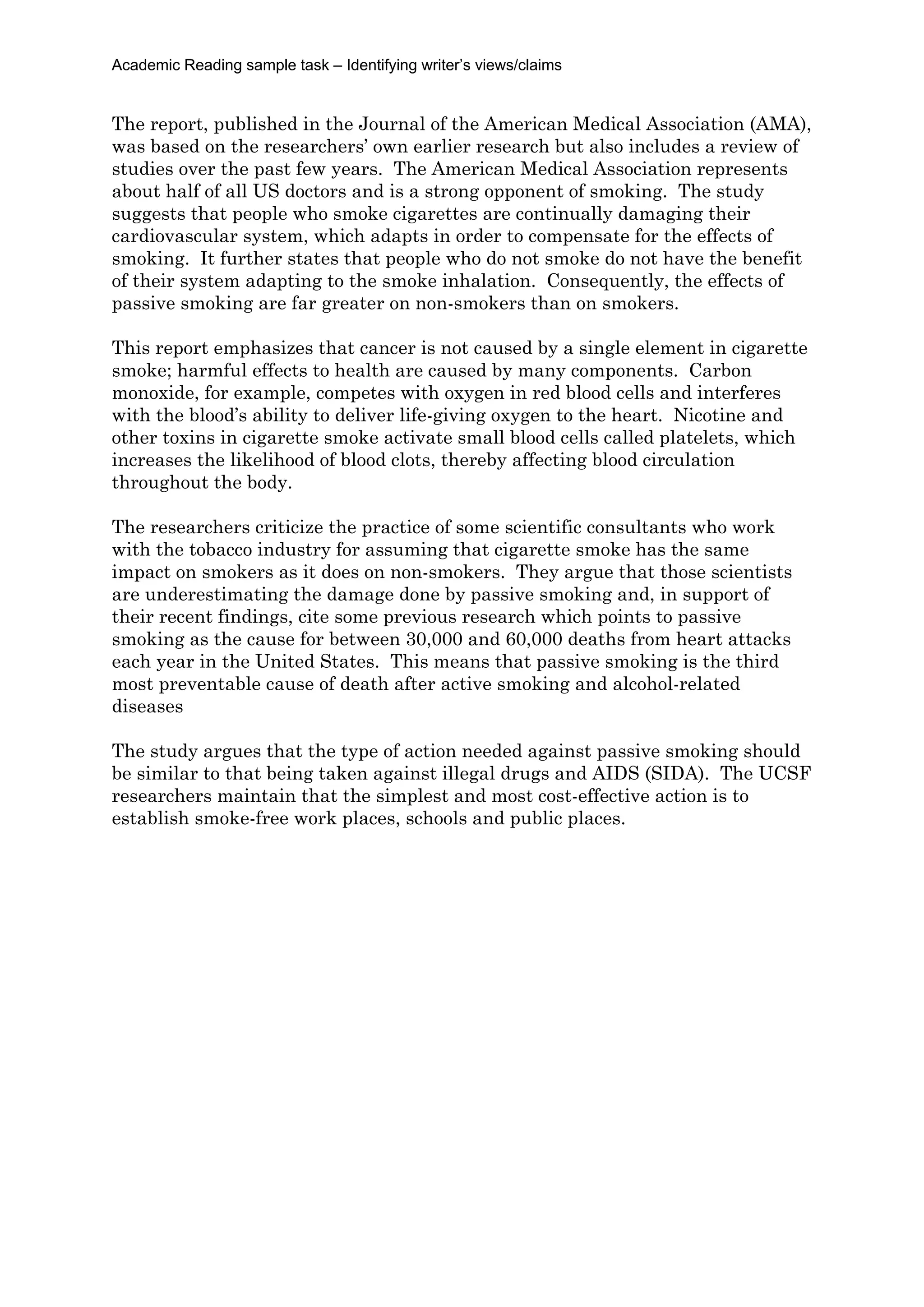 Ac reading identifying writers views | PDF