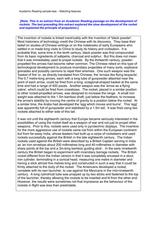 Ac reading matching features | PDF