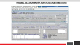 ACREDITACIÓN DE RESPONSABLES DE DEVENGADOS EN EL AERAF Y AUTORIZACIÓN ...