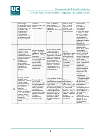 Acreditación niveles inglés mcerl | PDF