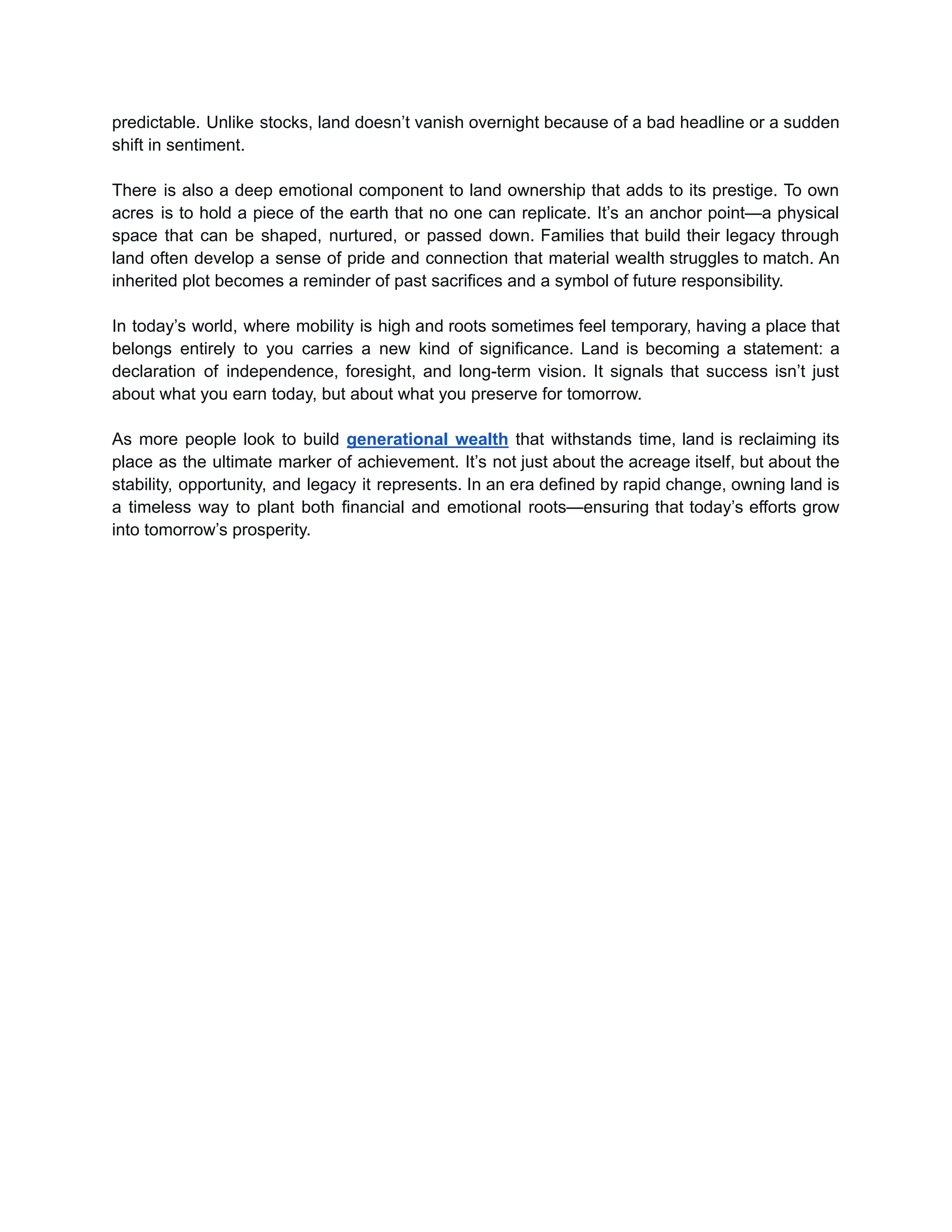 Acres of Legacy_ Why Owning Land Defines Modern Success by Inspirata ...