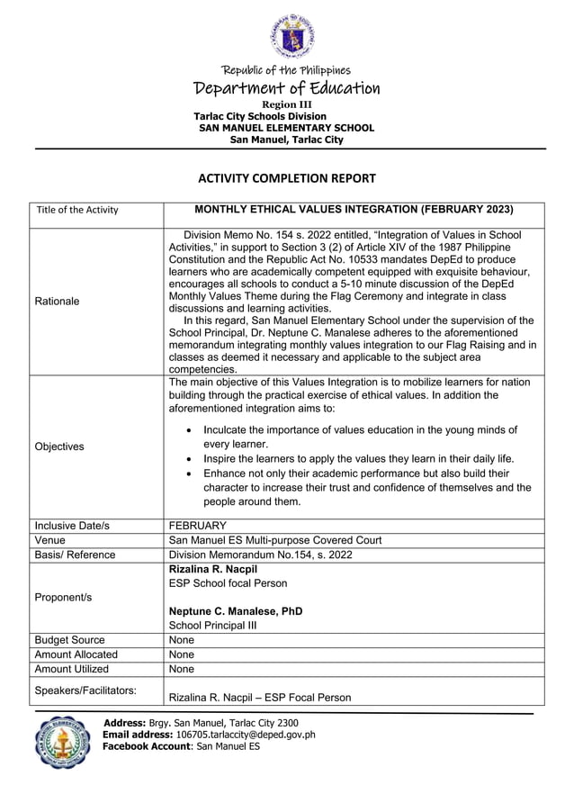 ACR_Ethical Value_February 2023 - Copy.docx | Education