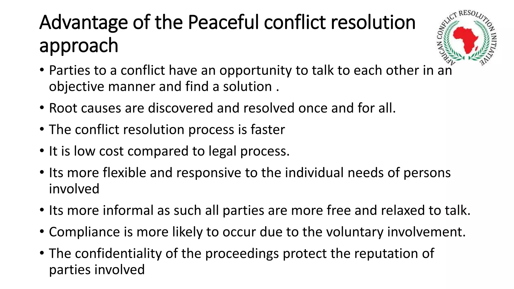BASIC SKILLS IN CONFLICT RESOLUTION | PPTX | War and Conflicts