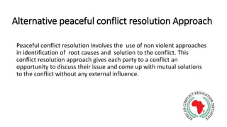 BASIC SKILLS IN CONFLICT RESOLUTION | PPTX | War and Conflicts