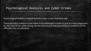 A criminological psychology based digital forensic investigative ...