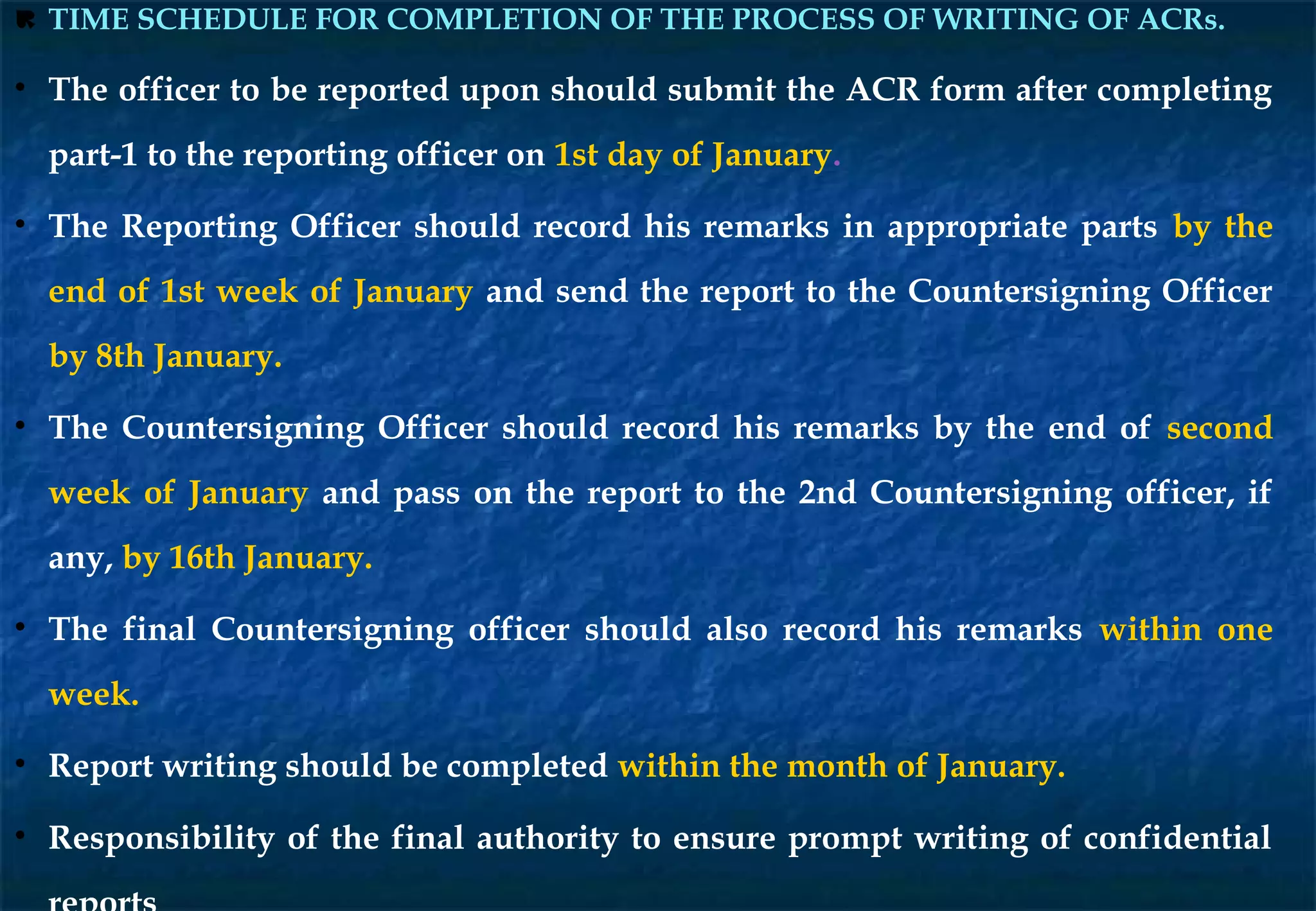 Acr instructions improved | PPT