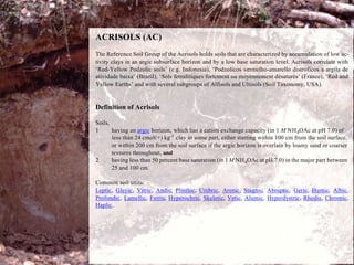 about acrosol soil in africa sub continent | PPT
